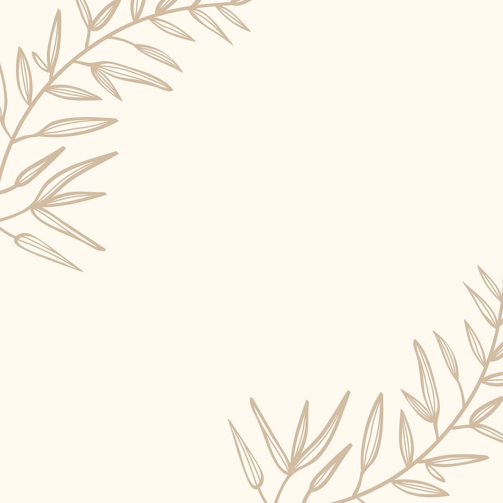 Leafy frame card design vector | Premium Vector - rawpixel