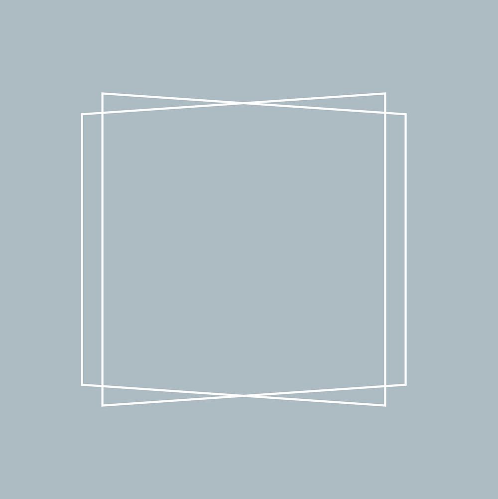 Square badge on blue background | Premium Vector - rawpixel