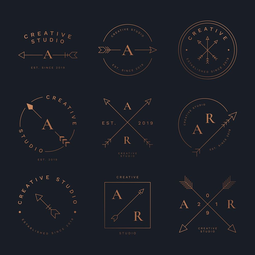 An editable arrow logos, modern | Premium Vector - rawpixel