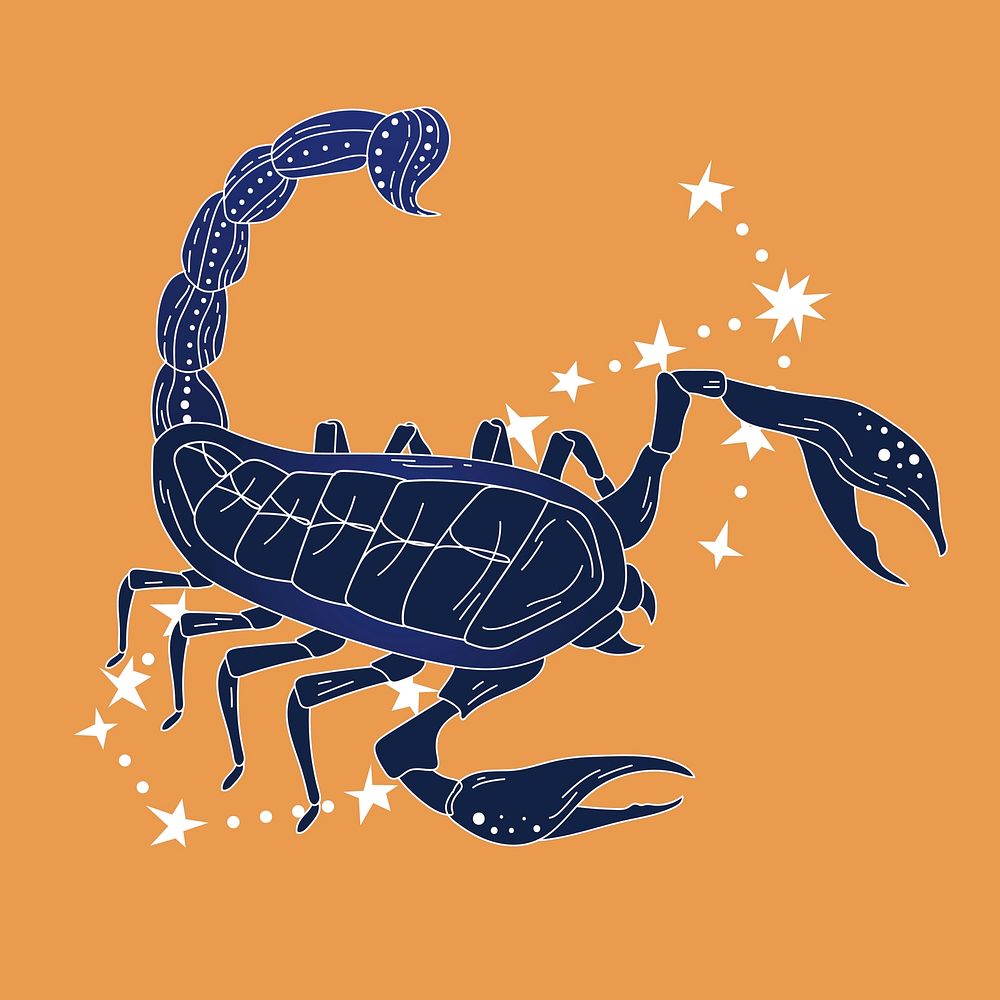 Scorpio astrological sign design vector | Premium Vector - rawpixel