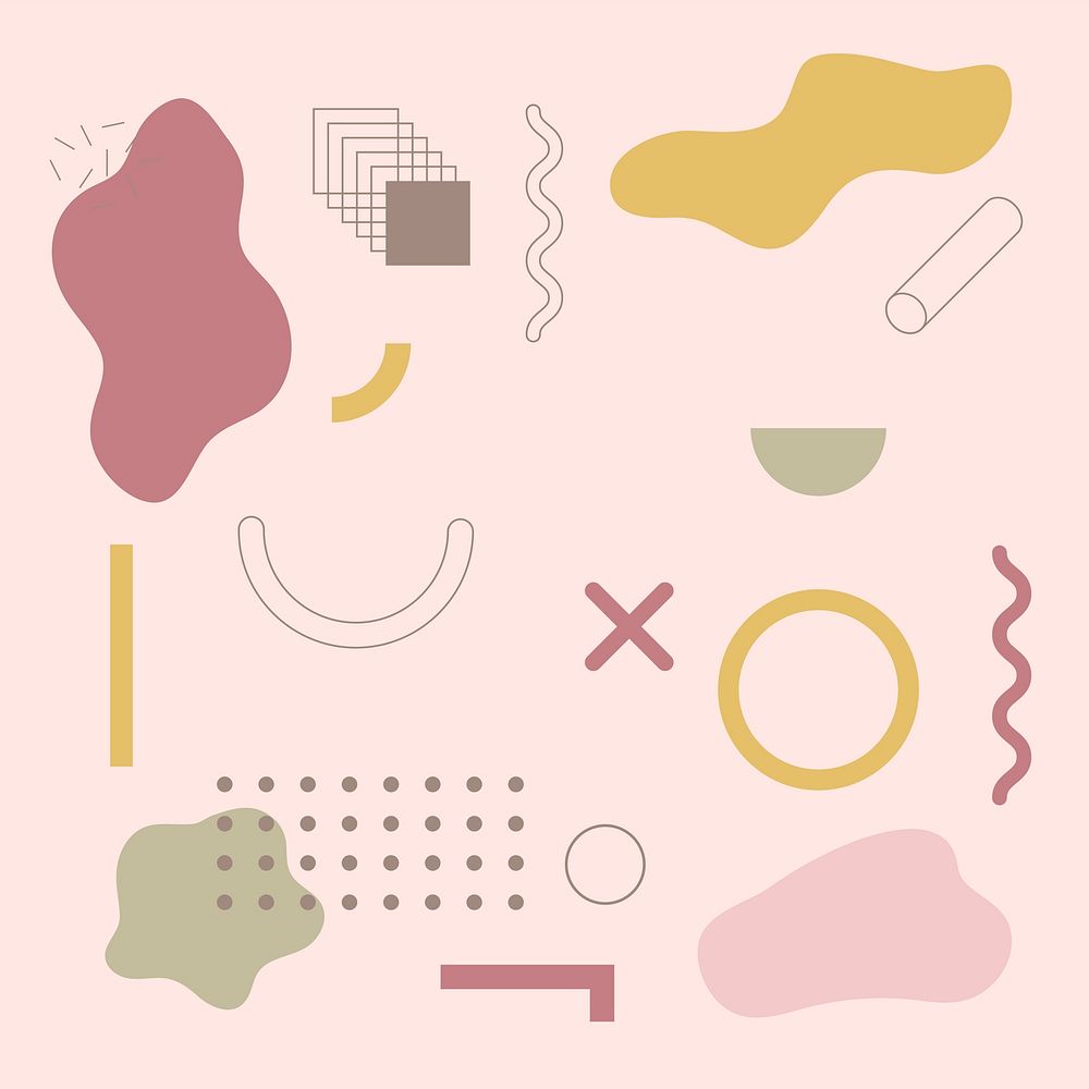 Memphis design element pattern background | Premium Vector - rawpixel