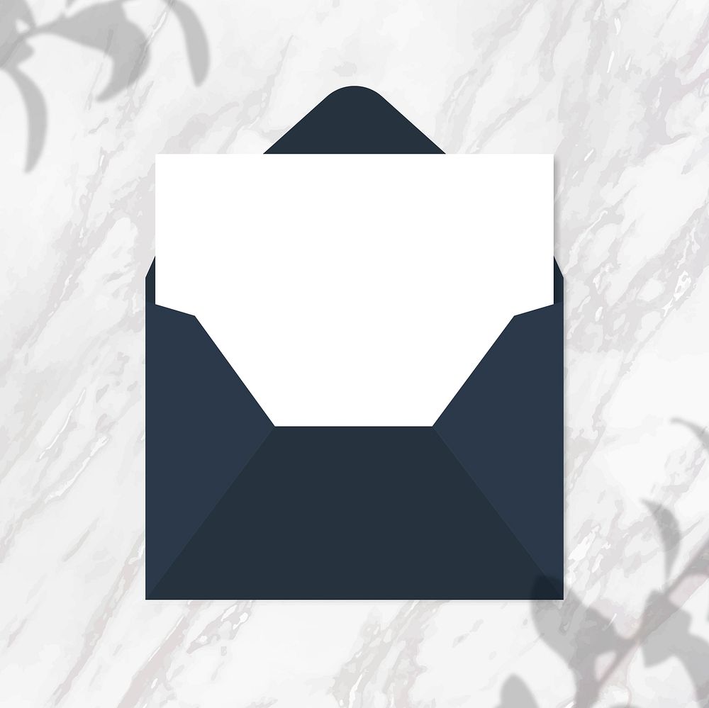 Blank invitation card and envelope | Premium Vector - rawpixel