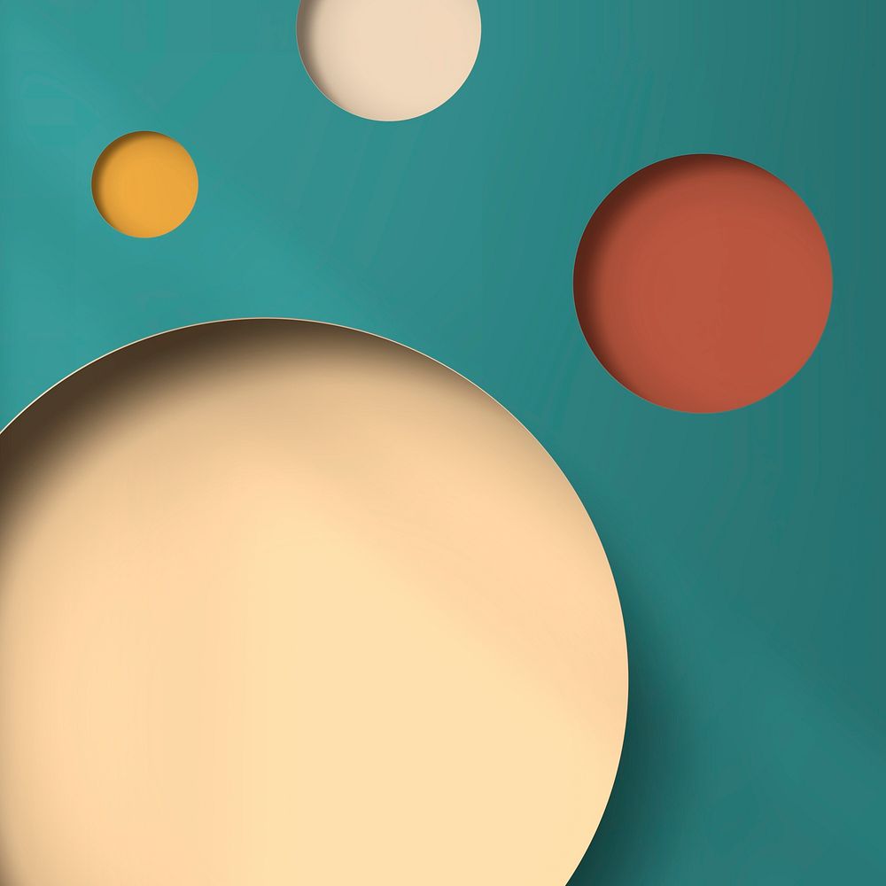 Colorful paper notched round drop | Premium Vector - rawpixel