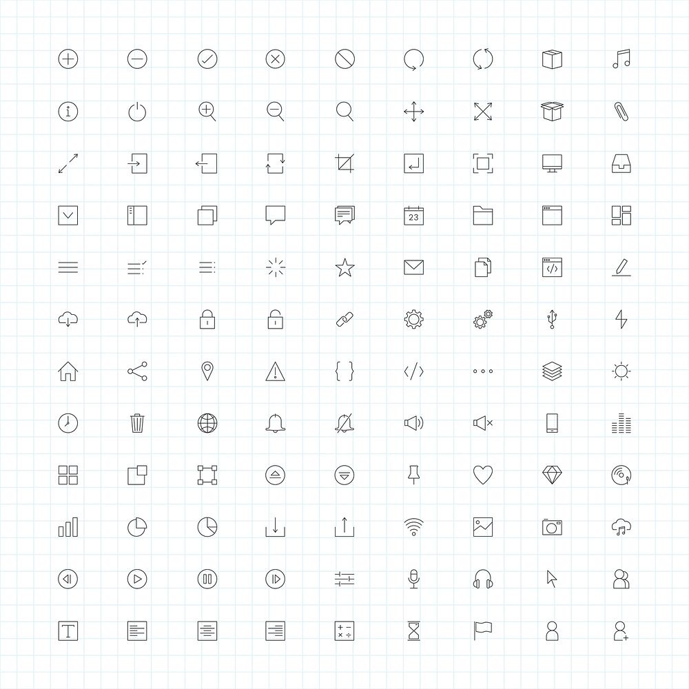 Set of computer icon vectors | Free Vector - rawpixel