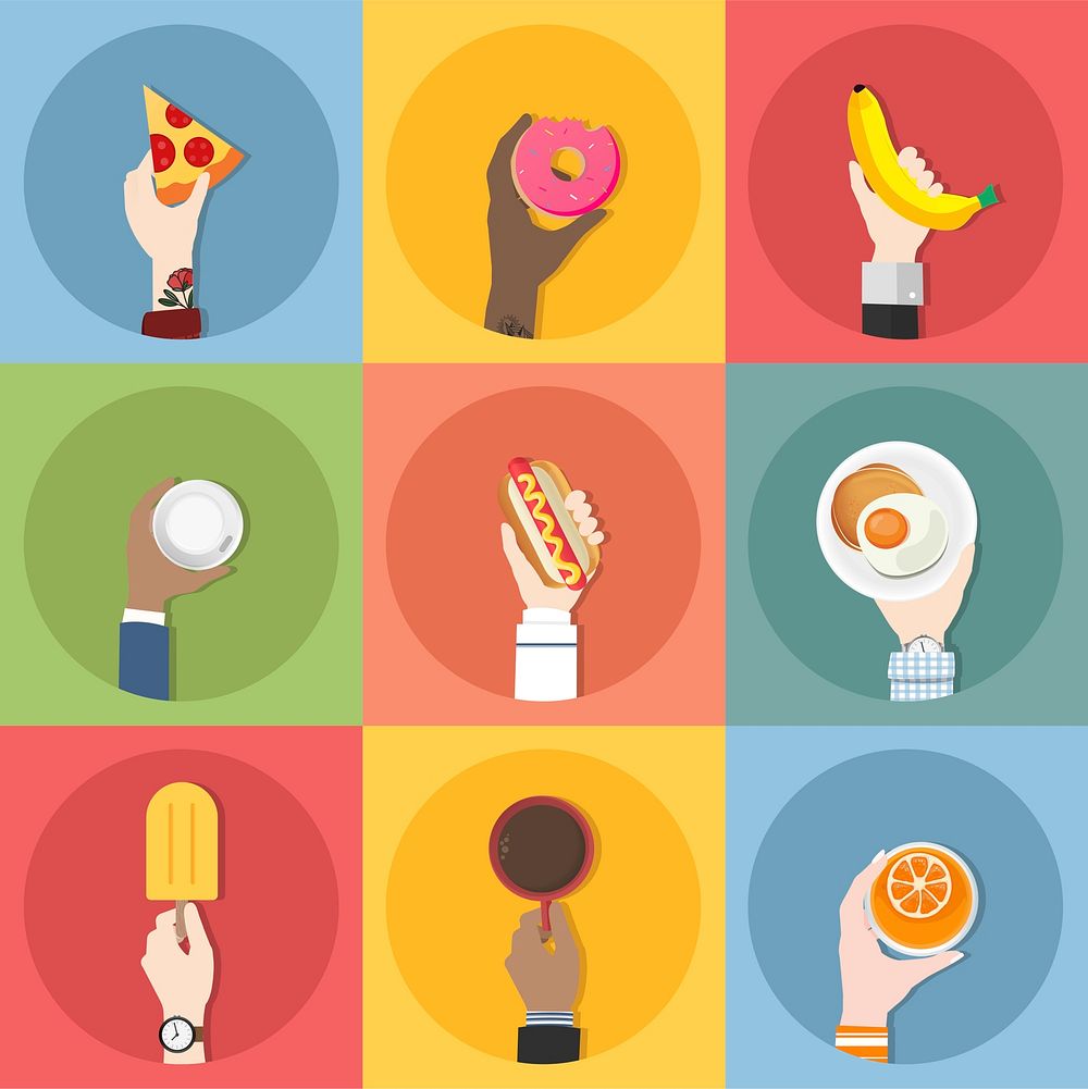Collection of food vectors | Premium Vector - rawpixel