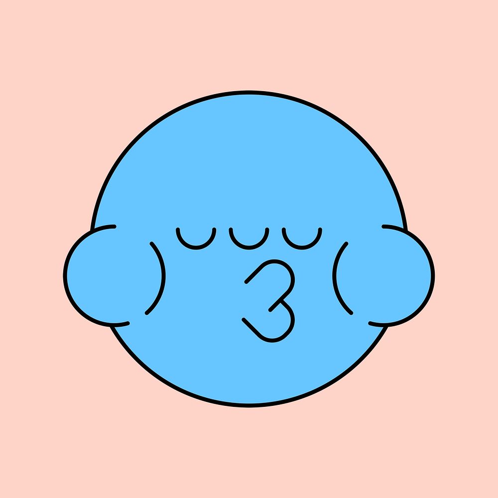 Funky blue monster frog emoji | Premium PSD - rawpixel