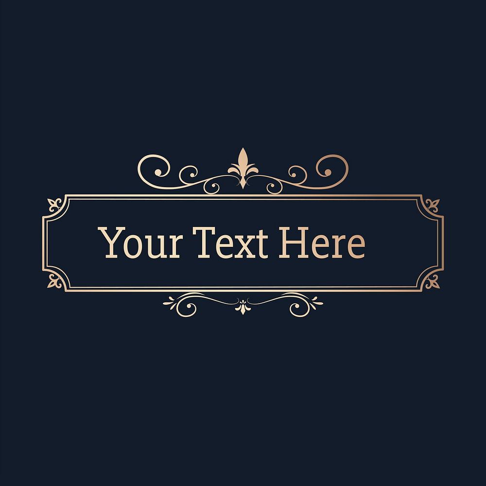 Decorative calligraphic ornament banner vector | Premium Vector - rawpixel