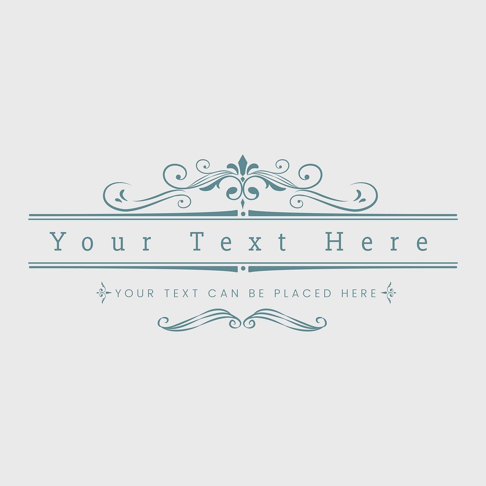 Decorative calligraphic ornament banner vector | Premium Vector - rawpixel