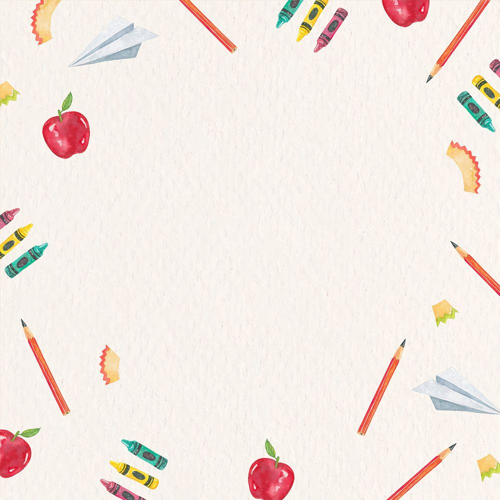 Education frame psd school objects | Free PSD - rawpixel