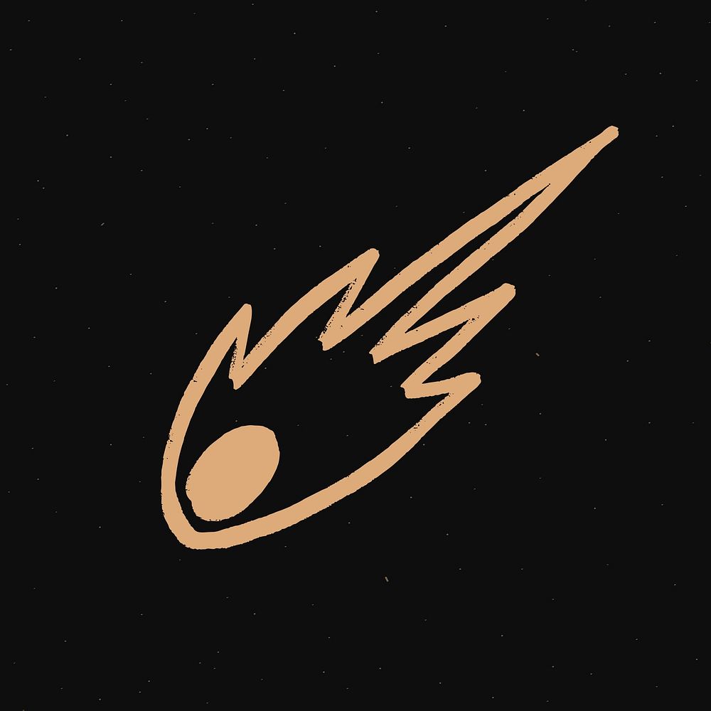 Meteor shower gold psd galactic | Premium PSD - rawpixel