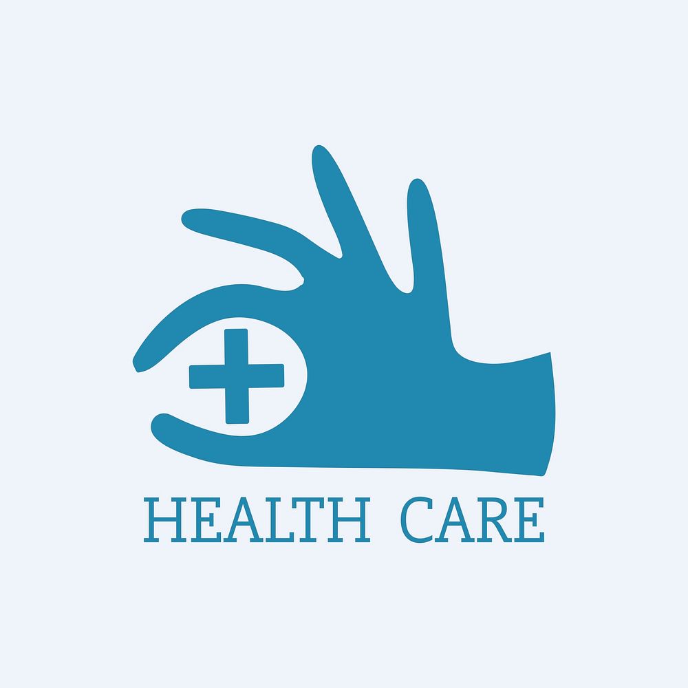 Blue health care service logo | Premium Vector - rawpixel