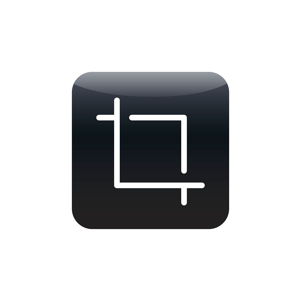 Crop edit tool icon vector | Free Vector - rawpixel