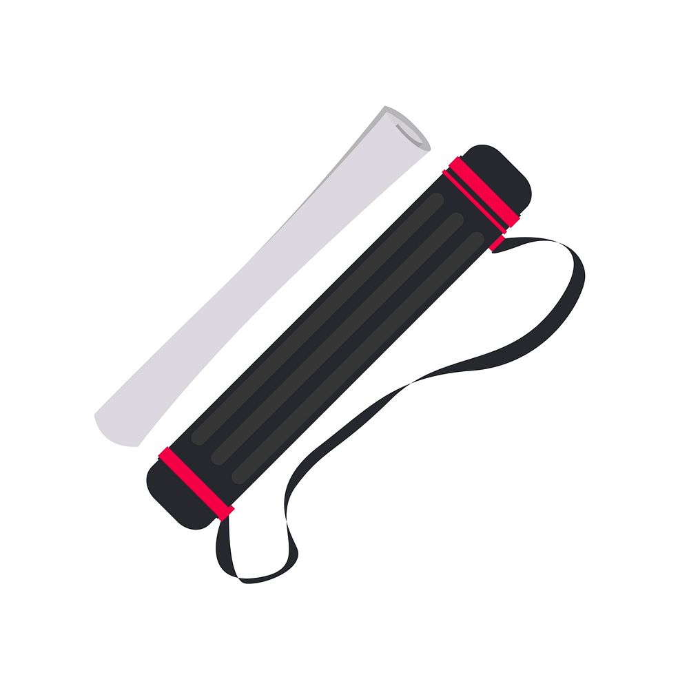 Illustration poster carrying tube vector | Premium Vector - rawpixel