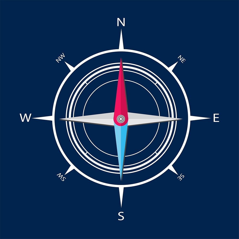 Illustration of compass | Free Vector - rawpixel