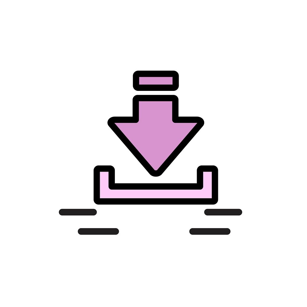 Illustration of download icon vector | Free Vector - rawpixel