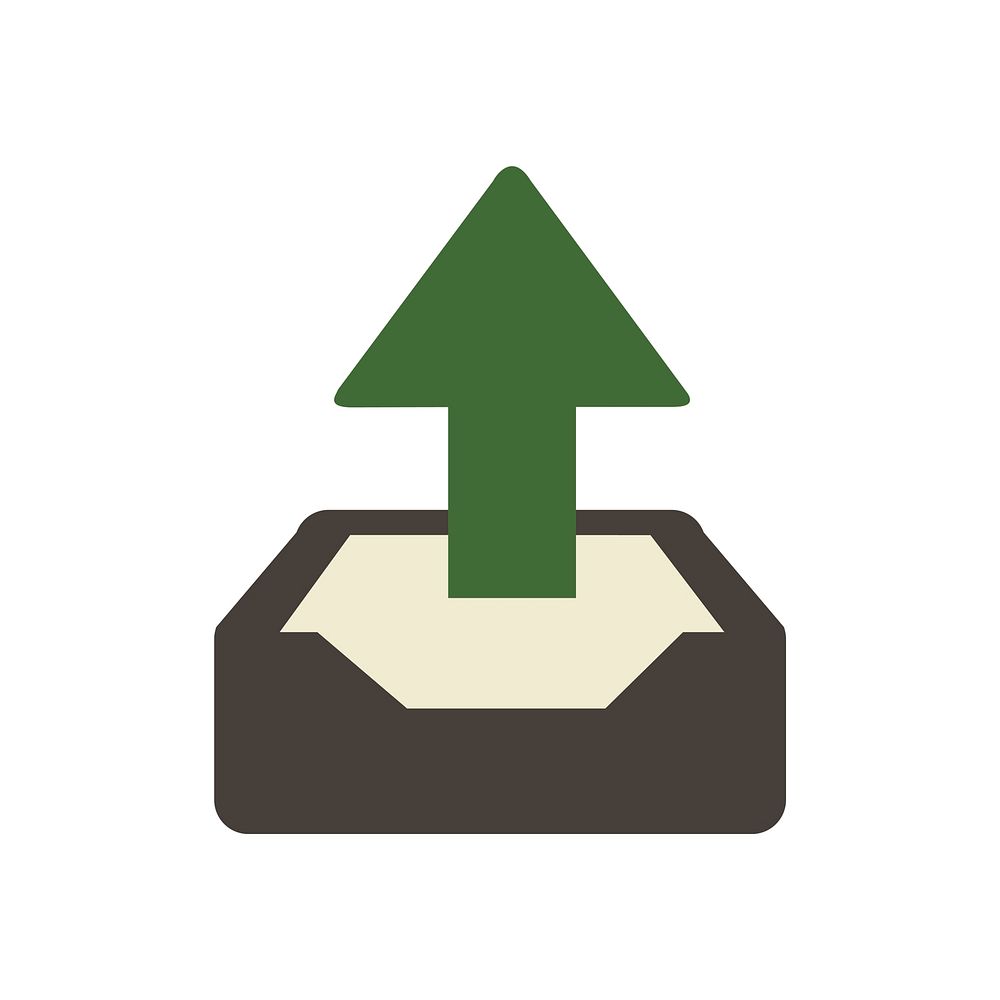 Illustration of uploading icon vector | Free Vector - rawpixel