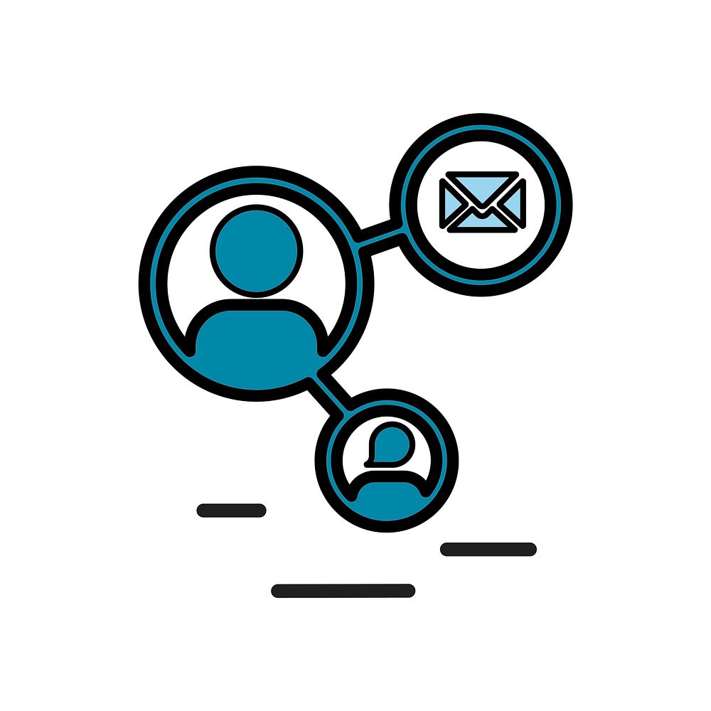 Illustration of connecting icon vector | Free Vector - rawpixel