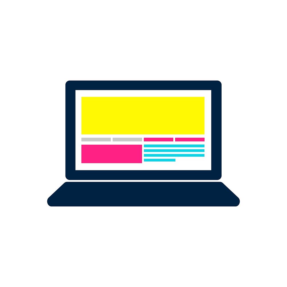 Illustration of computer icon vector | Free Vector - rawpixel