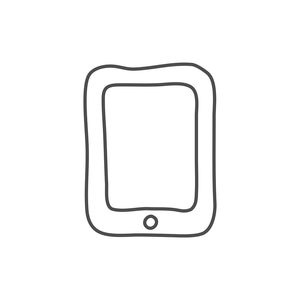 Illustration digital tablet isolated vector | Premium Vector - rawpixel