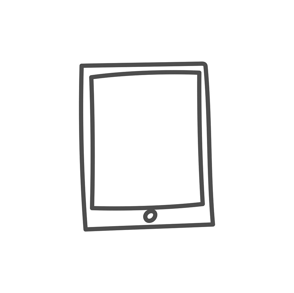 Illustration digital tablet isolated vector | Premium Vector - rawpixel