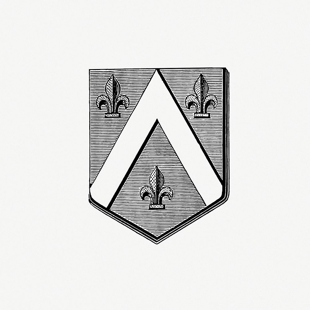 Medieval shield heraldic design vector | Premium PSD - rawpixel