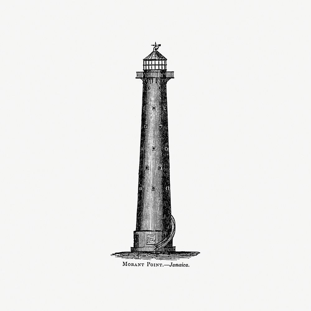 Drawing of a lighthouse | Premium PSD Illustration - rawpixel