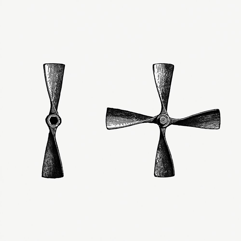 Drawing of a propeller | Premium PSD Illustration - rawpixel