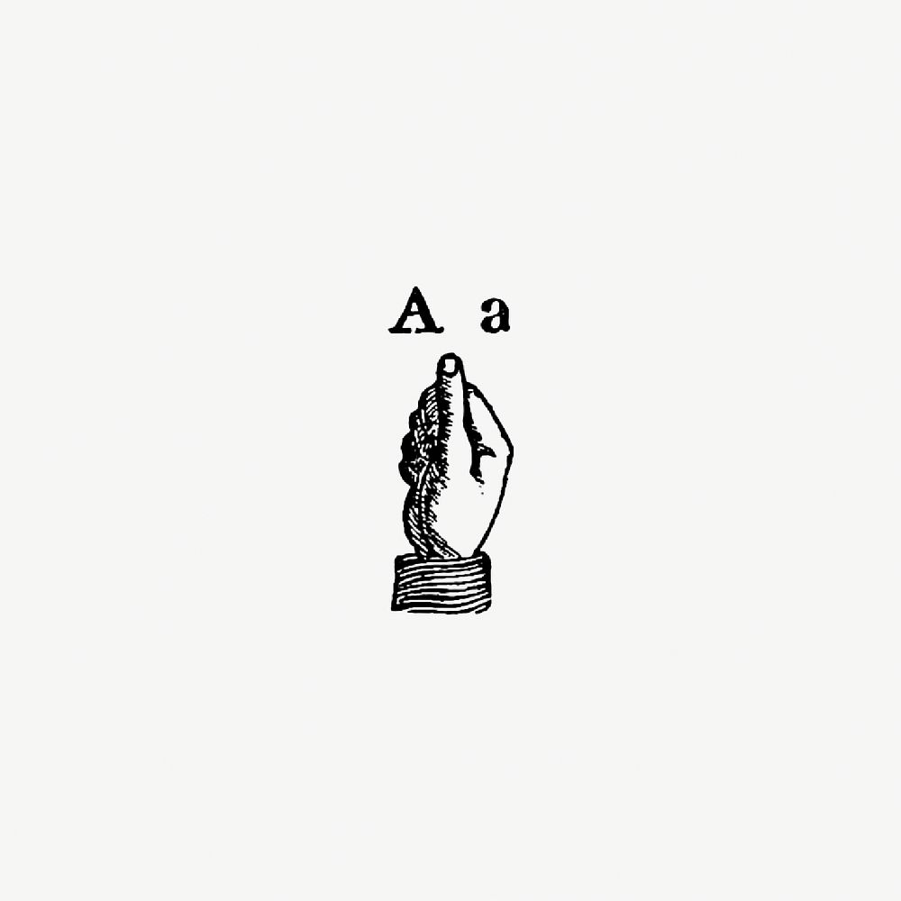 Sign language for letter A | Free Photo Illustration - rawpixel