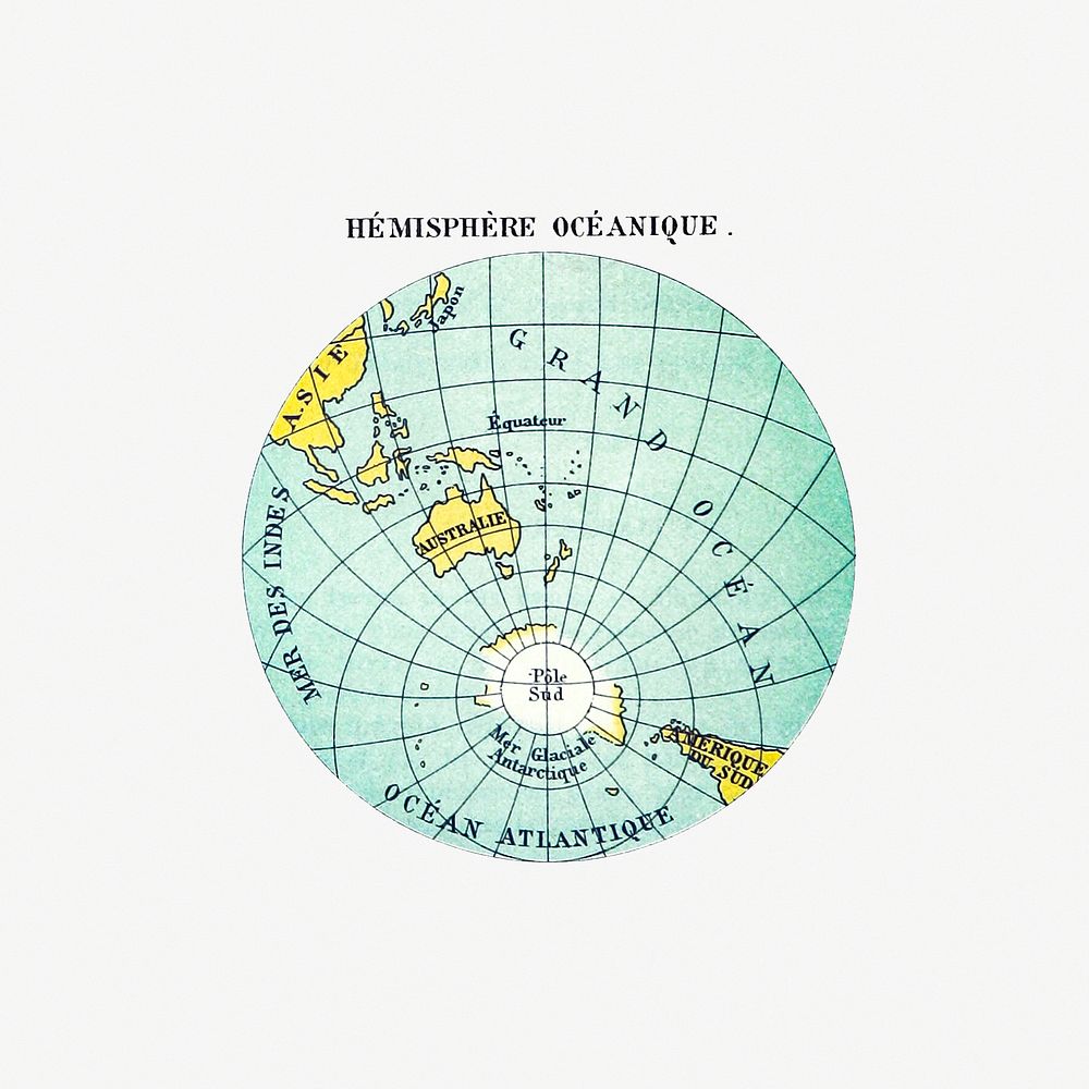 Drawing of a world atlas | Premium PSD Illustration - rawpixel