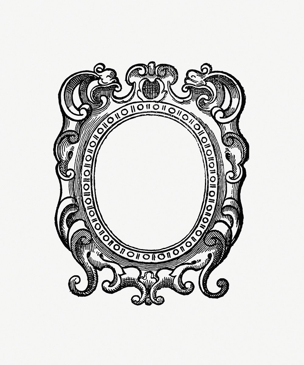 Drawing of a vintage frame | Premium PSD - rawpixel