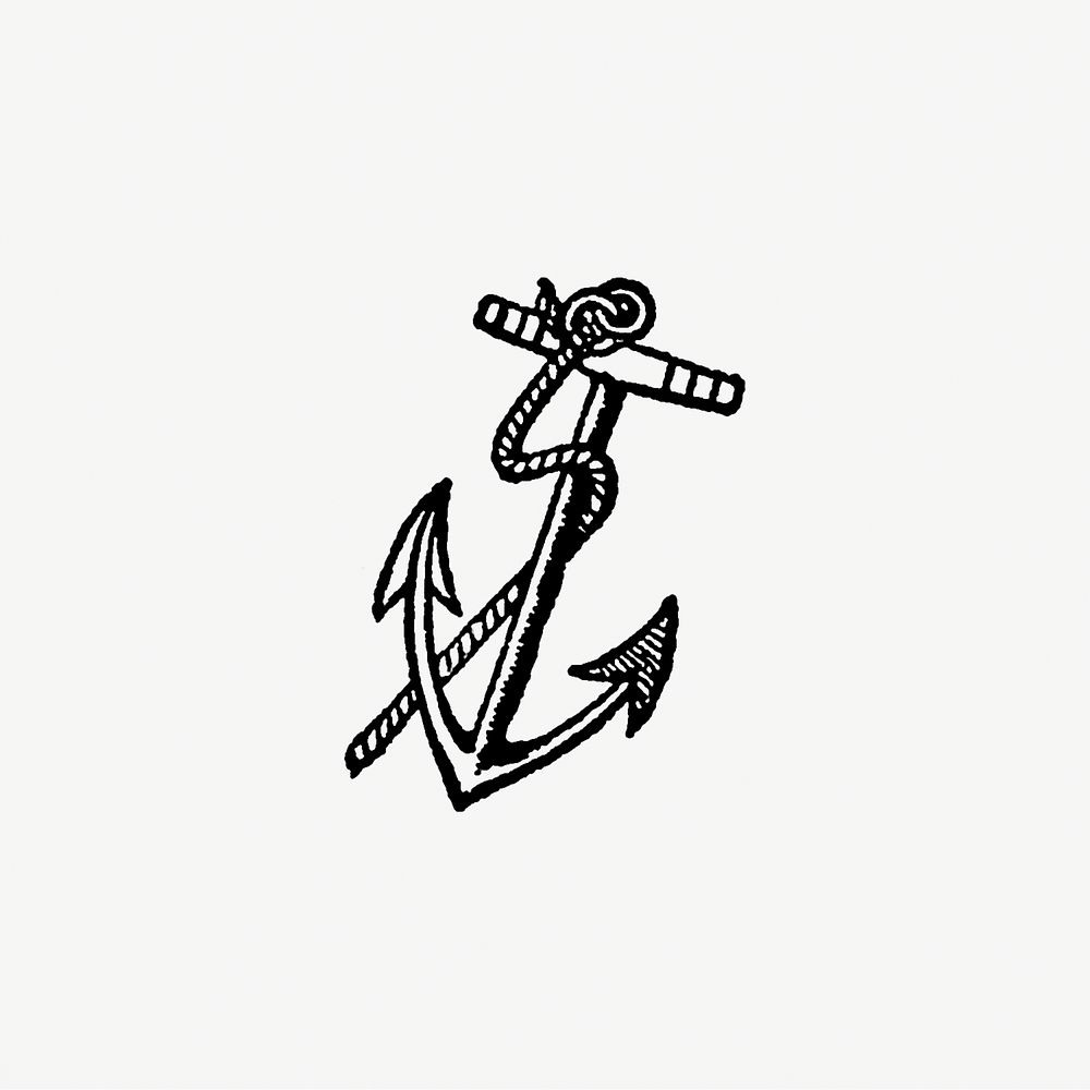 Vintage Victorian style anchor engraving | Free Photo Illustration ...