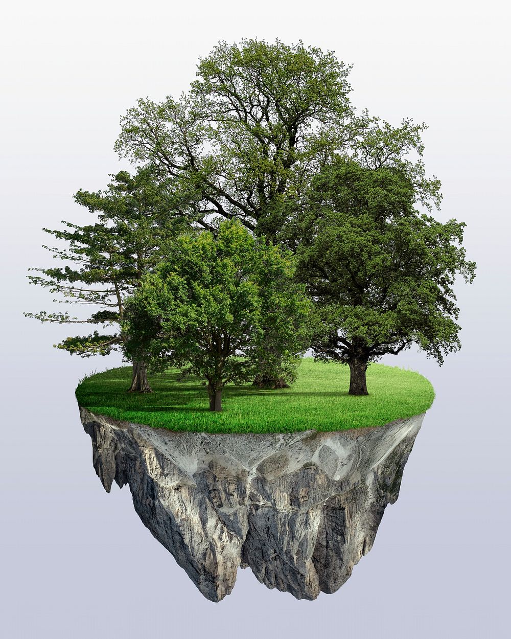 Floating land forest, nature design | Free Photo - rawpixel