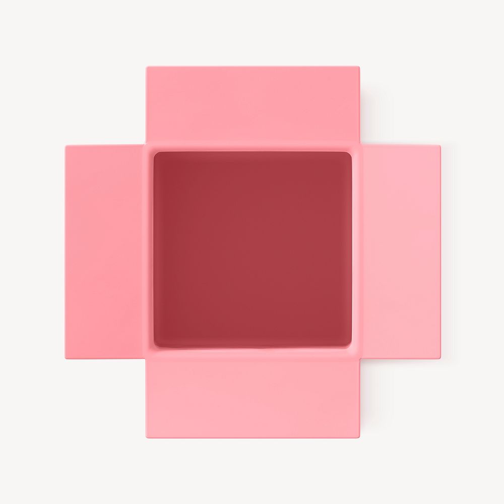 Pink open box, 3D package | Premium PSD - rawpixel