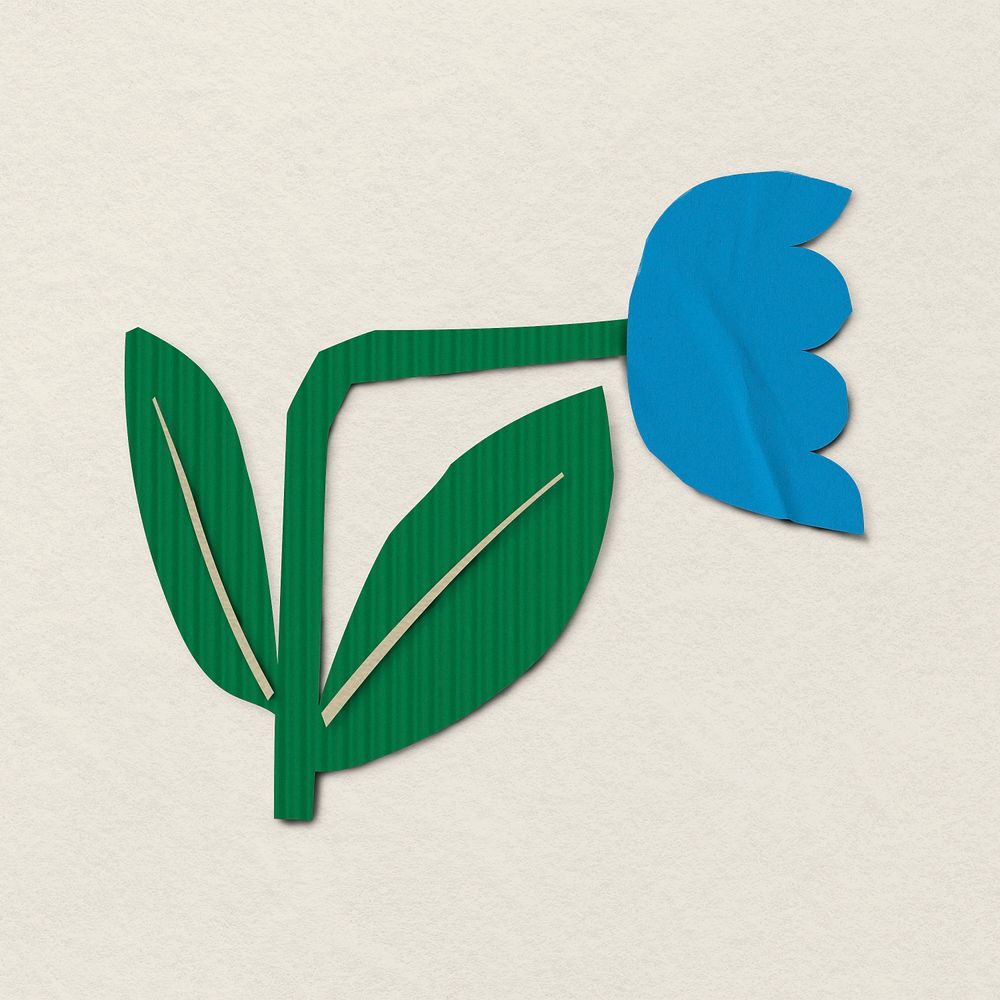 Flower paper craft sticker, colorful | Premium PSD - rawpixel