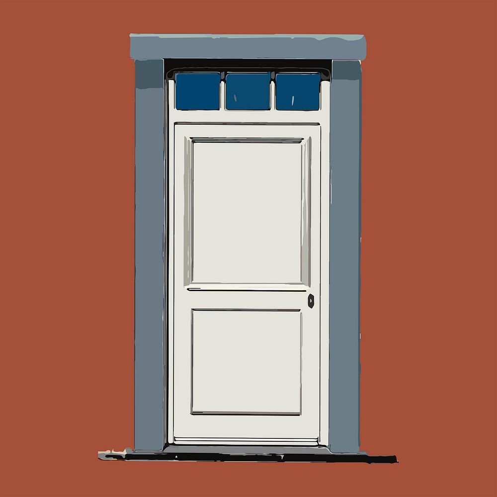 Modern house door clipart, interior | Premium PSD - rawpixel
