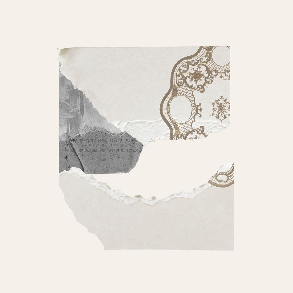 Ripped vintage paper vector | Premium Vector - rawpixel