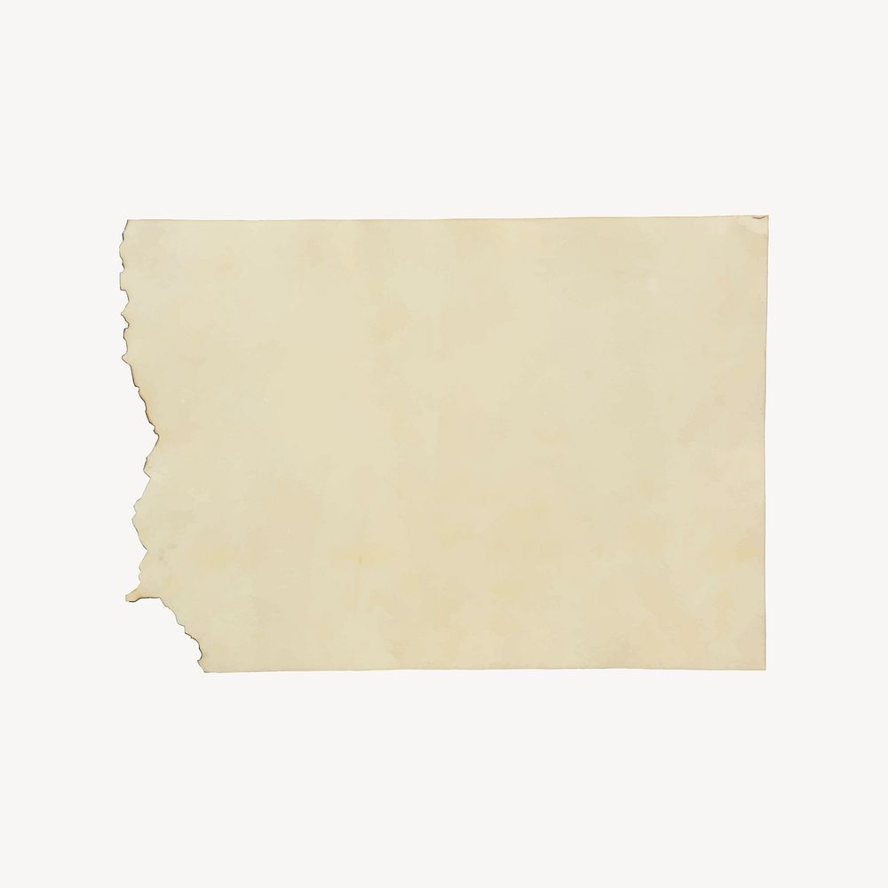 Ripped vintage paper scrap vector | Vector - rawpixel