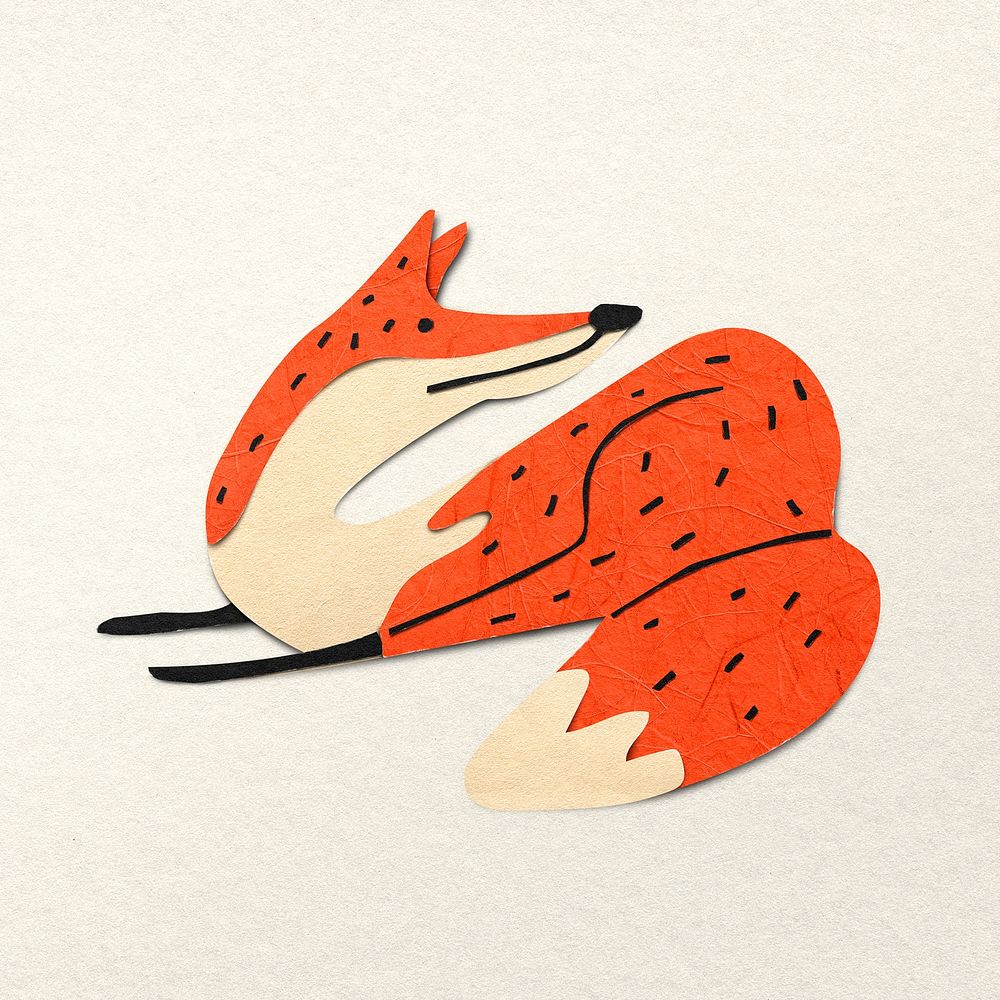Paper craft fox, wild animal | Free Photo - rawpixel