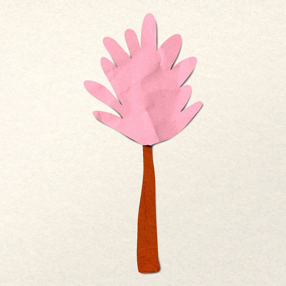 Tree collage element, paper craft | Premium Vector - rawpixel