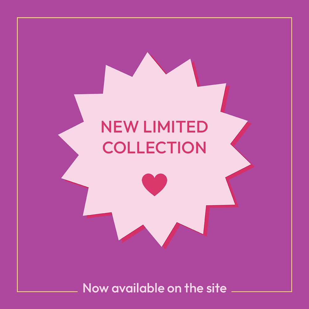 Limited collection Facebook post template, | Premium PSD Template ...