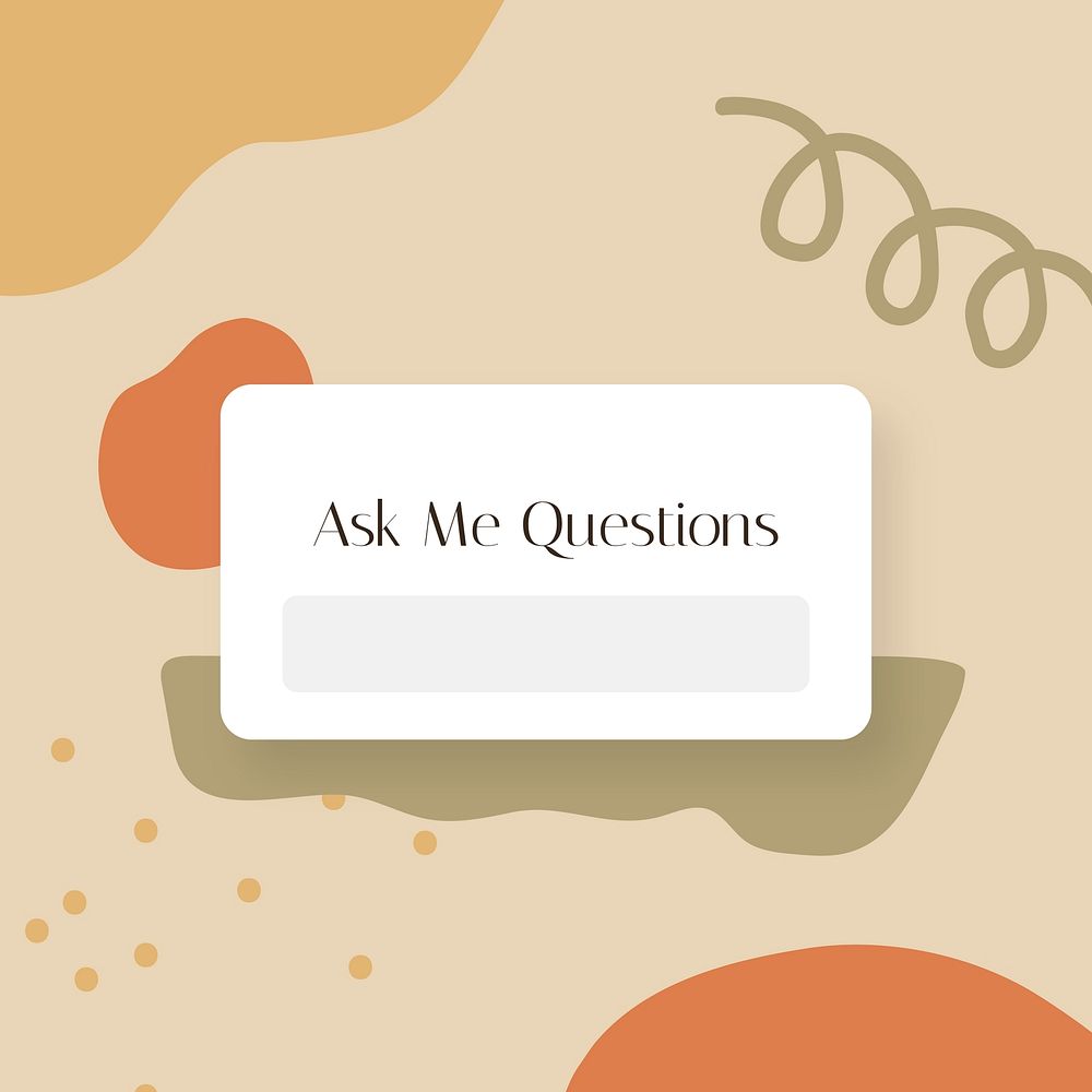 Ask me questions Instagram post, | Free Photo - rawpixel