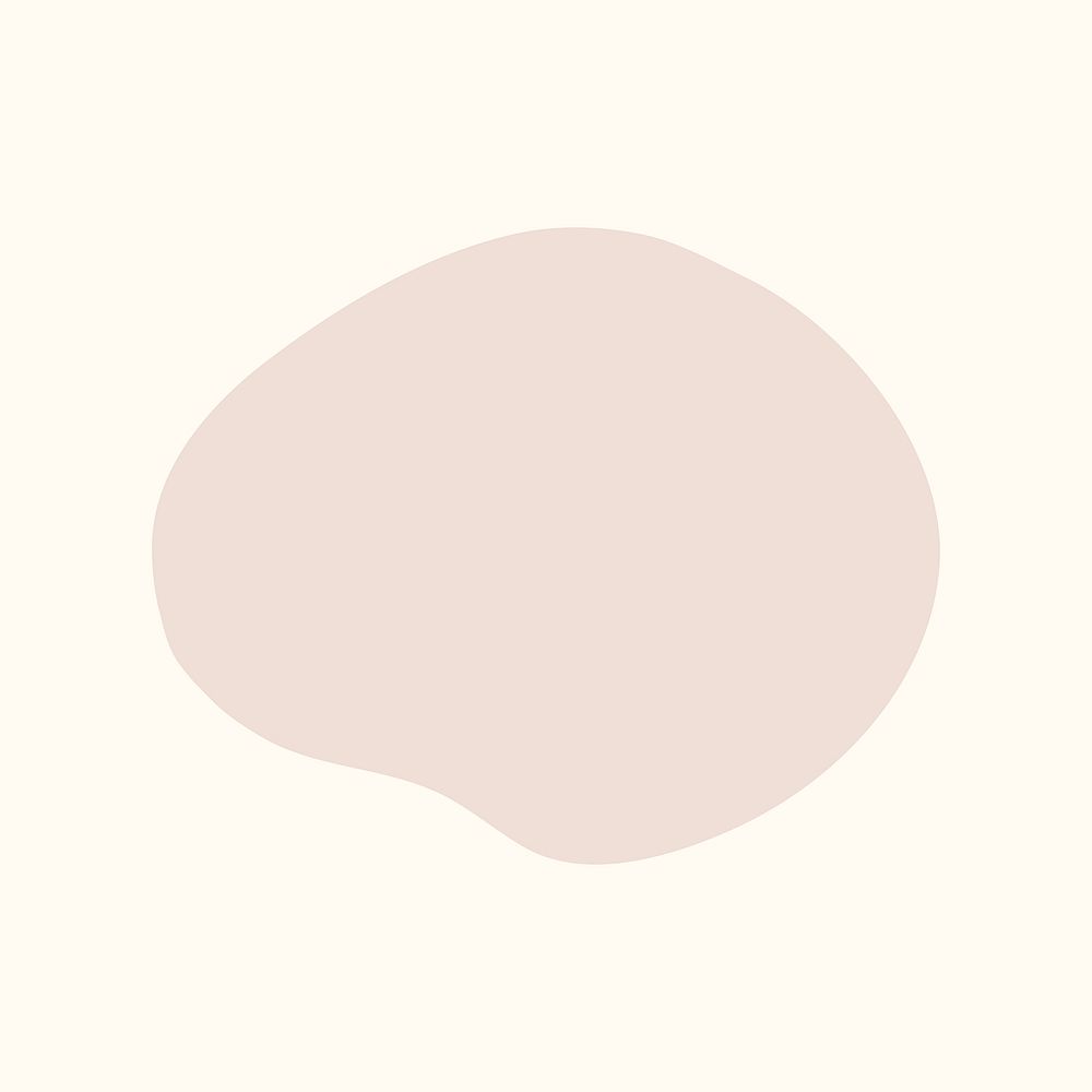 Beige blob shape sticker, aesthetic | Free Vector - rawpixel