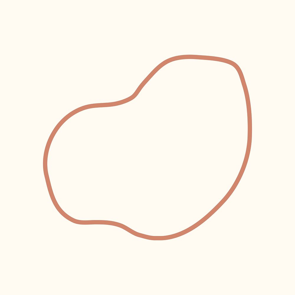 Blob shape sticker, outline, abstract | Free Vector - rawpixel