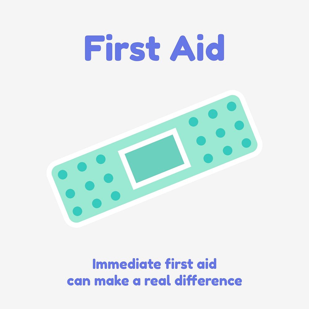 First aid Facebook post template, | Premium PSD Template - rawpixel