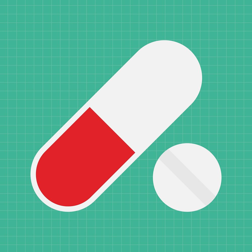 Medicine capsule clipart, medical illustration | Premium Vector - rawpixel