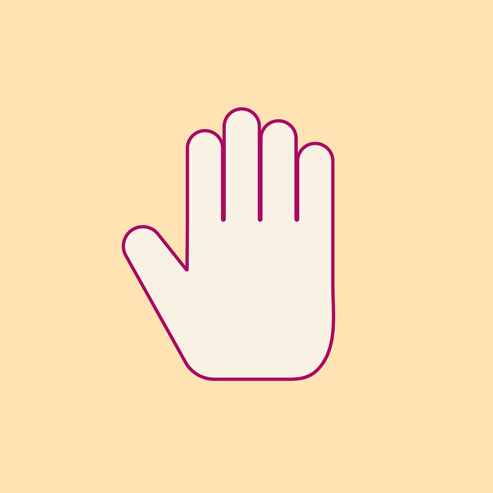 Hand shape collage element, icon | Free PSD Illustration - rawpixel