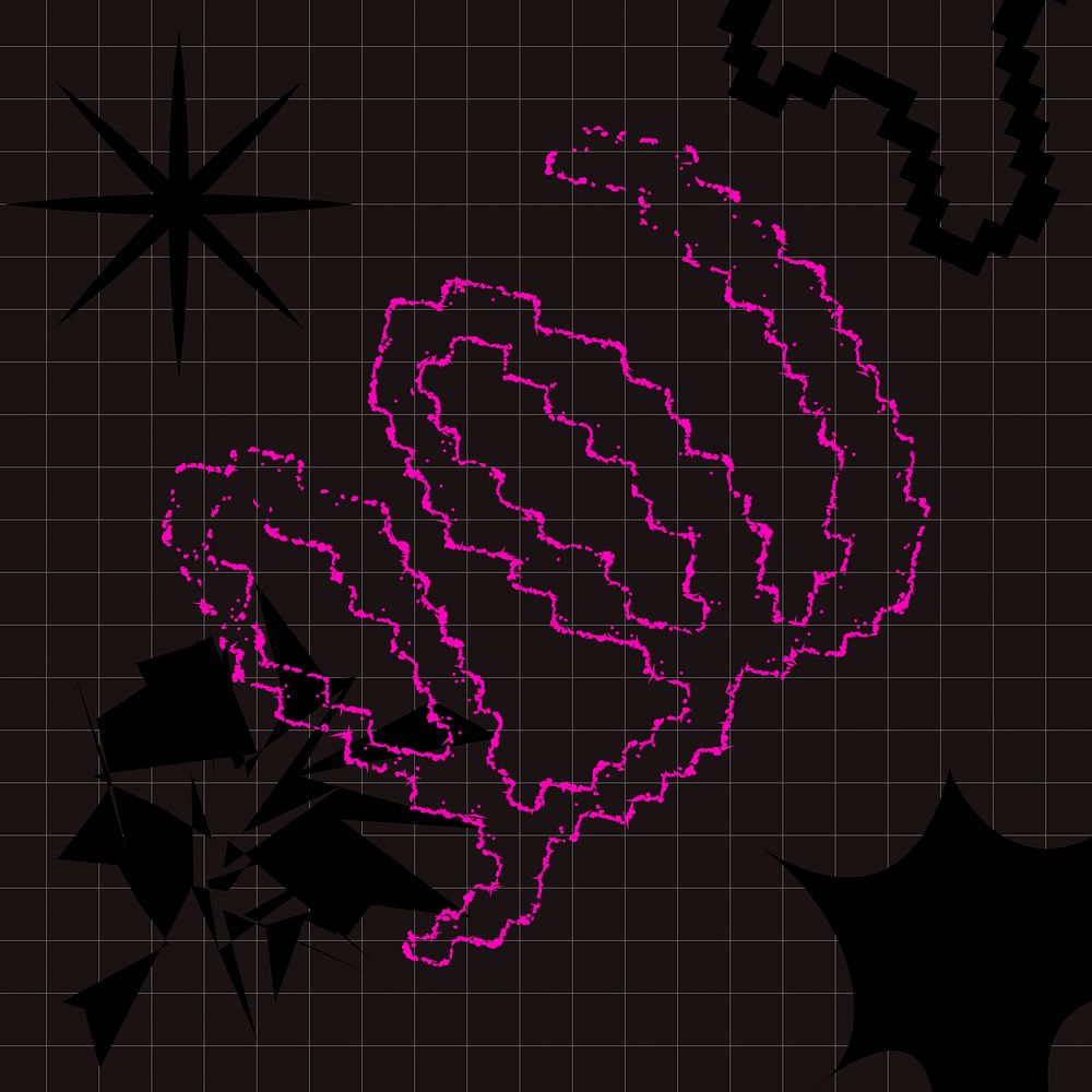 Coiled spring clipart, pink funky | Vector - rawpixel