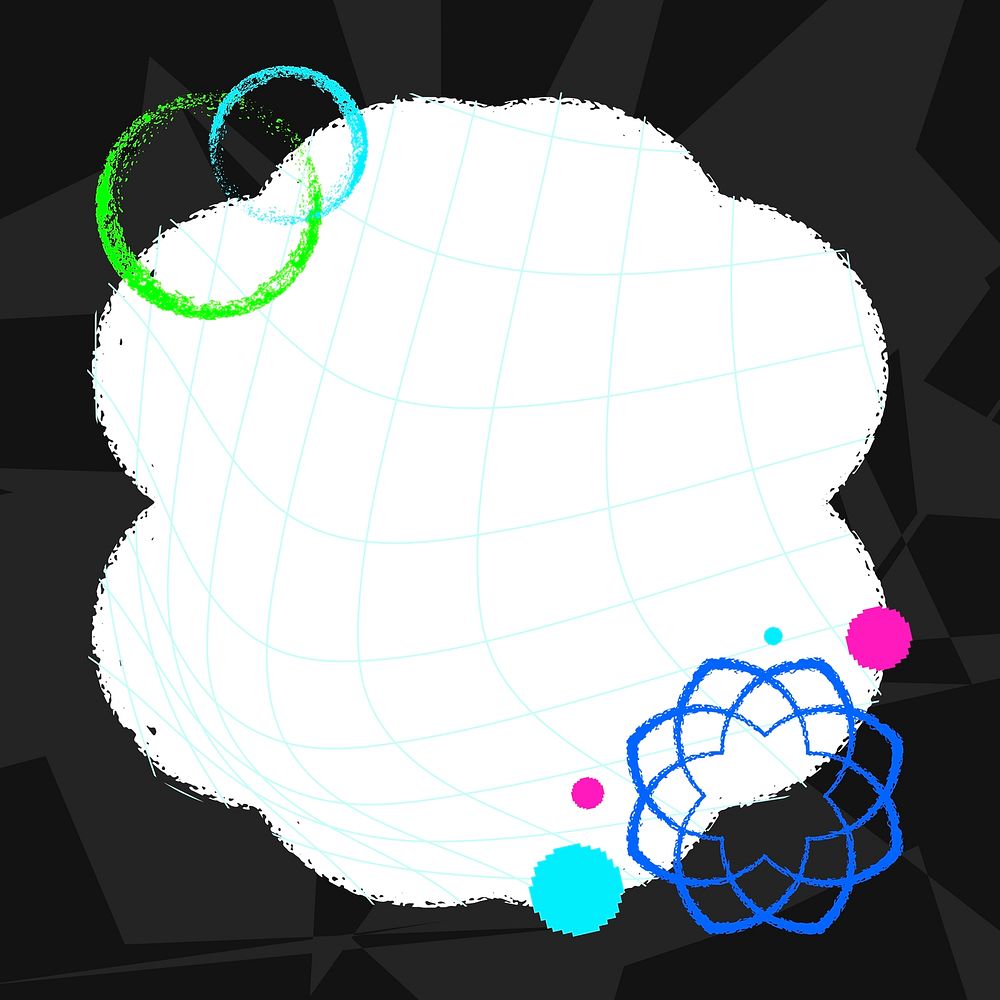 Funky frame background, abstract shape | Premium PSD - rawpixel