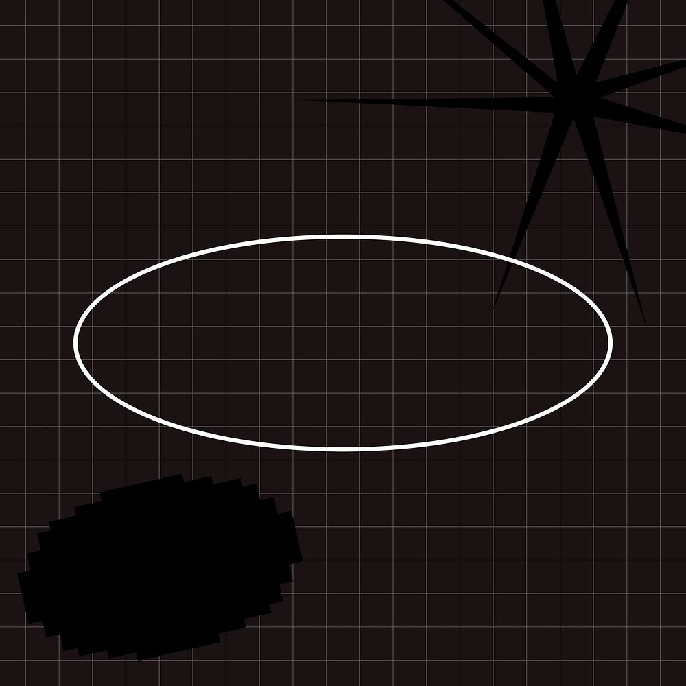 Oval clipart, white geometric shape, | Premium Vector - rawpixel