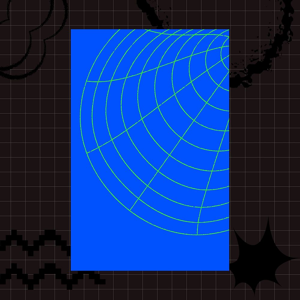 Cyberpunk wireframe rectangle, 90s nostalgia | Premium Photo - rawpixel